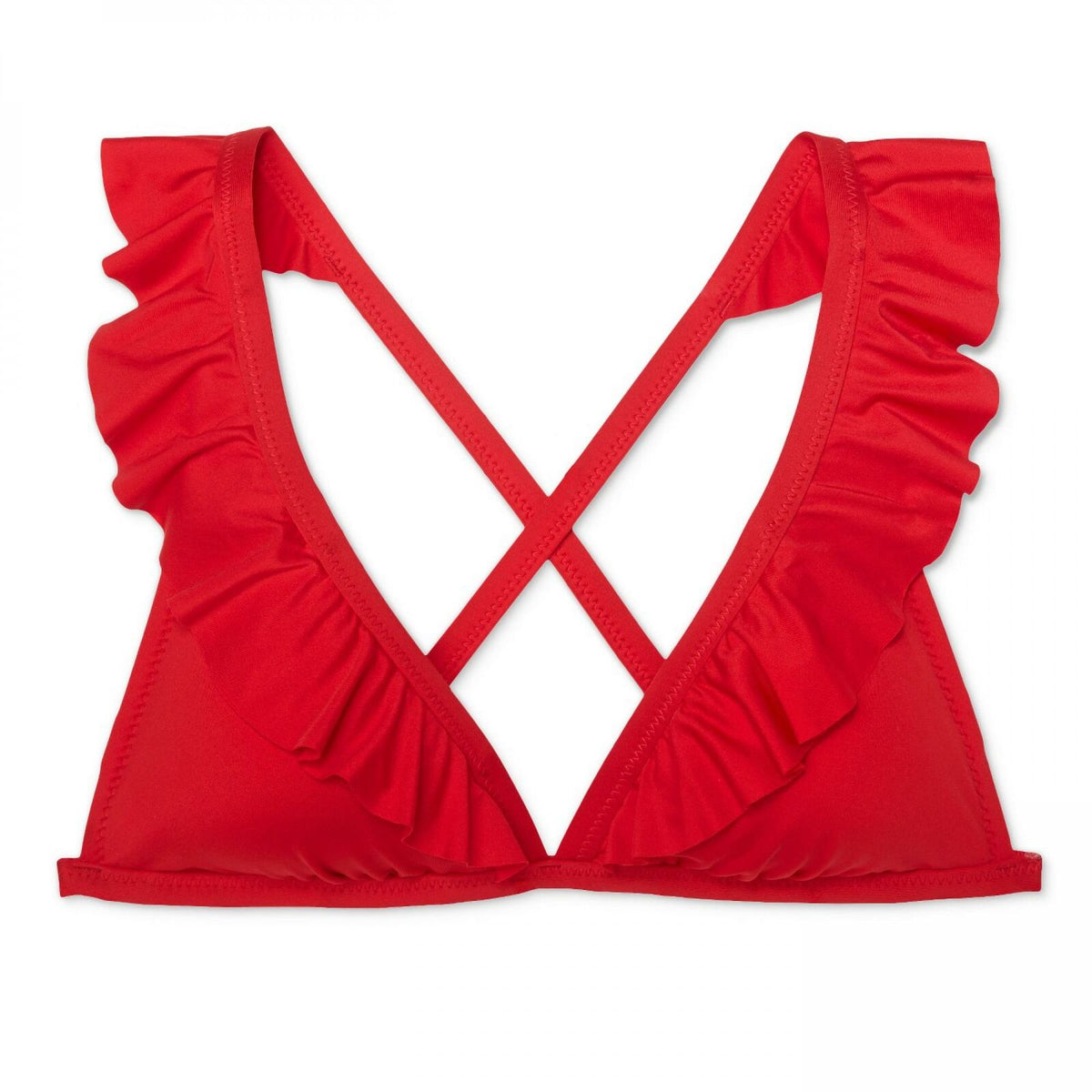 Shade & Shore Women's Ruffle Bralette Bikini Top – Biggybargains