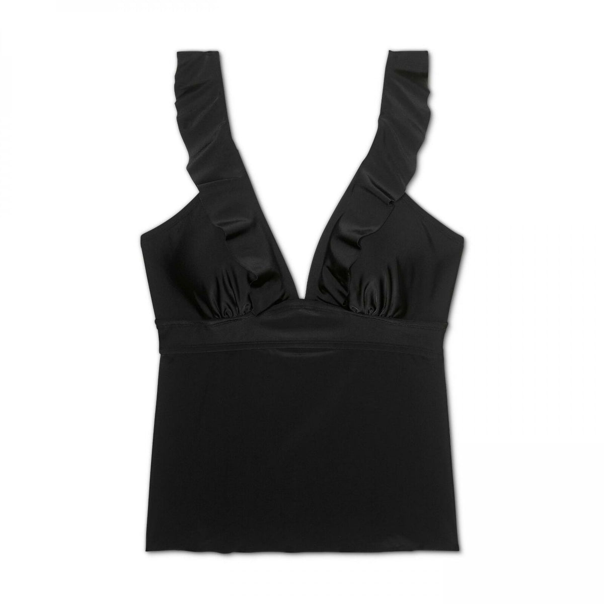 Kona Sol Women's Ruffle Open Back Tankini Top – Biggybargains