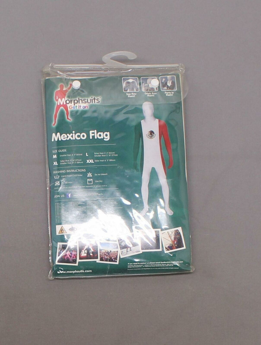 Morphsuits Men's International Classic Halloween Costume Mexico Flag M ...