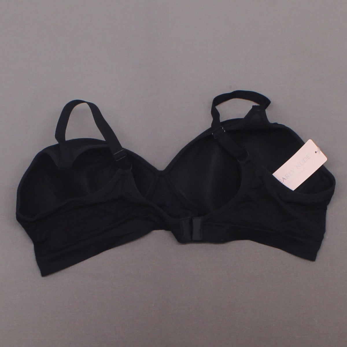 Nearly Nude Women's Seamless Comfortable Lounge Bra Black XXL ...