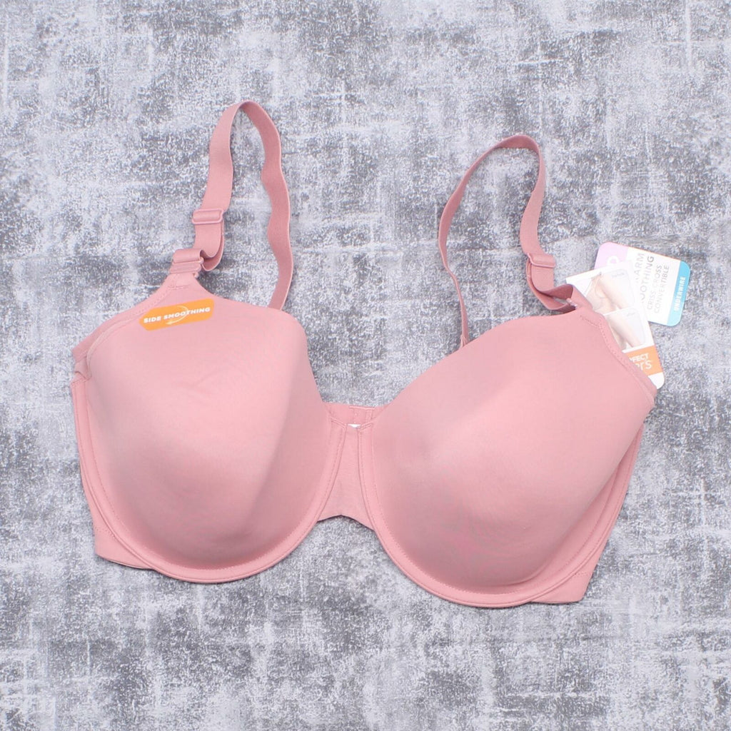 Simply Perfect by Warner's Women's Underarm Smoothing Mesh Underwire B ...